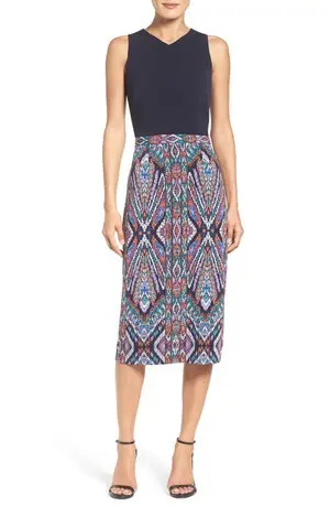Maggy London Scuba Midi Dress