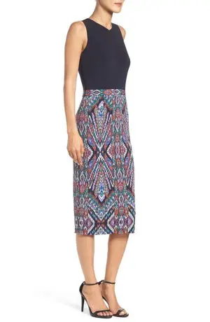 Maggy London Scuba Midi Dress