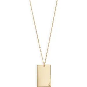 SET & STONES Set & Stones Goldie Initial Tag Pendant Necklace