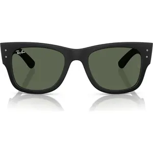 Ray-ban Mega Wayfarer Liteforce Square Sunglasses - Sand Black