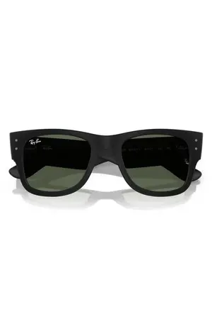 Ray-ban Mega Wayfarer Liteforce Square Sunglasses - Sand Black
