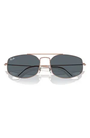 Ray-ban 60mm Irregular Sunglasses - Copper