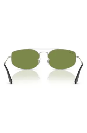 Ray-ban 60mm Irregular Sunglasses - Silver