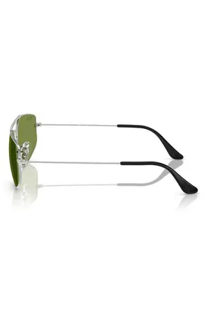 Ray-ban 60mm Irregular Sunglasses - Silver