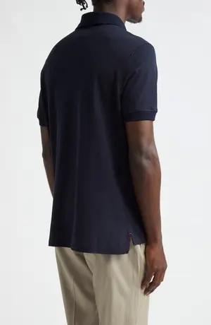 Isaia The Logo Polo - Navy