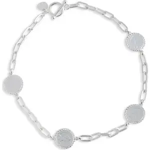 KARINE SULTAN Coin Station Chain Necklace - Silver