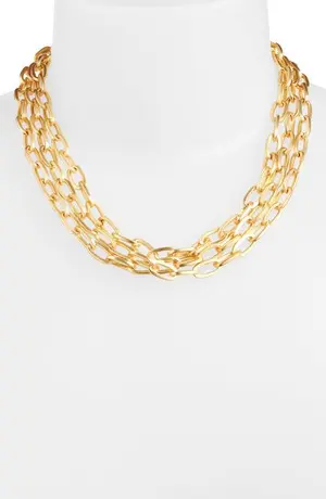 KARINE SULTAN Layered Chain Necklace