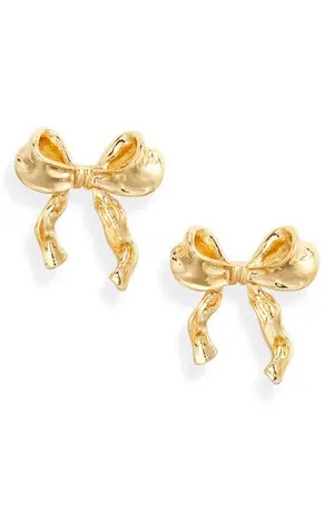 KARINE SULTAN Bow Drop Earrings - Gold