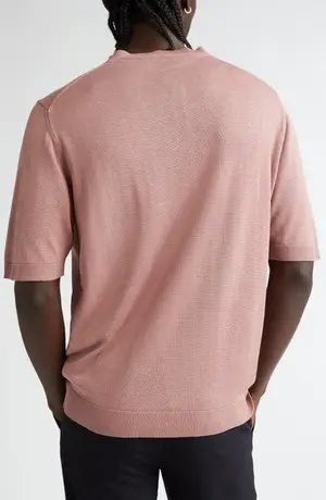 Isaia Silk Sweater - Light Pink