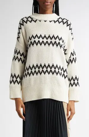REISS Ivy Wool Blend Fair Isle Sweater