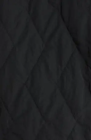 Prana Encinitas Water Repellent Quilted Field Coat - Black