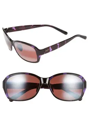 Maui Jim Koki Beach 56mm Sunglasses - Purple Tortoise/maui Rose