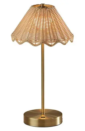 ADESSO Stevie Led Cordless Lamp - Antique Brass