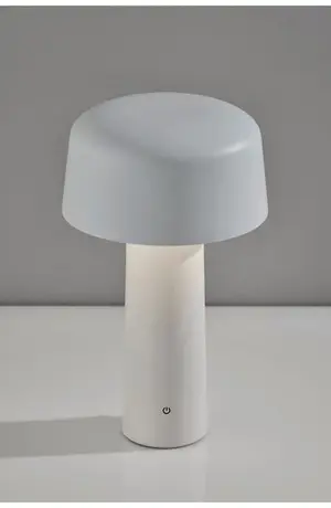 ADESSO Lenny Cordless Led Table Lamp - White