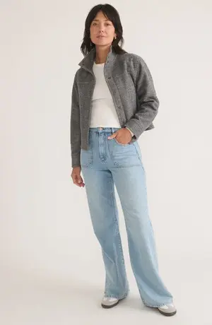 Marine Layer Lexi Sun-in Rib Long Sleeve T-shirt - White