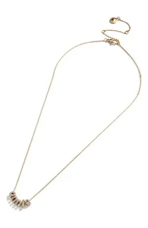 Baublebar Custom Bubble Letter Pendant Necklace - Clear