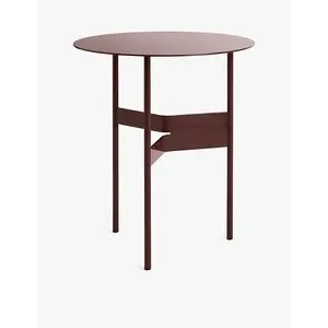 HAY Shim Coated-steel Coffee Table 51cm - Bordeaux
