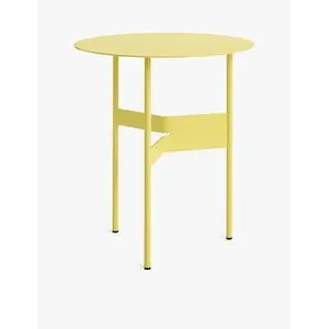 HAY Shim Coated-steel Coffee Table 51cm - Custard