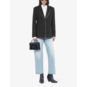 The Kooples Notched-lapels Wool-blend Jacket