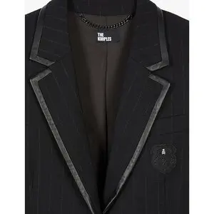 The Kooples Notched-lapels Wool-blend Jacket