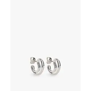 Bottega Veneta Drop Gold Plated Earrings - Silver