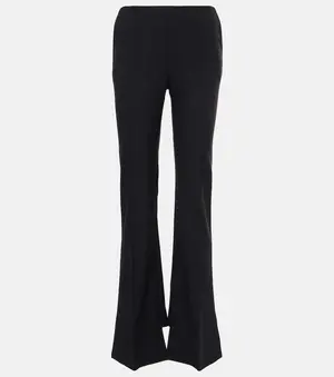 Chloé High-rise Wide-leg Pants - Black