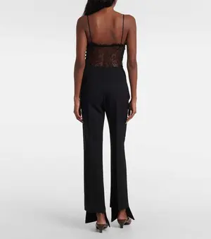 Chloé High-rise Wide-leg Pants - Black