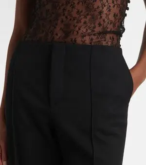 Chloé High-rise Wide-leg Pants - Black