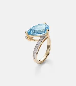 Mateo Slanted Gold Ring - Yellow