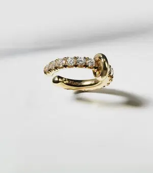 SPINELLI KILCOLLIN 18kt Yellow Single Ear Cuff With Diamonds