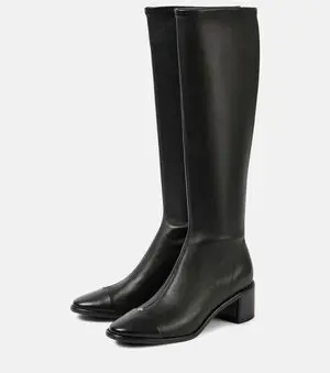 Tory Burch Leather Knee-high Boots - Black