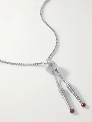 JACQUES MARIE MAGE Plated Tigers Eye Necklace
