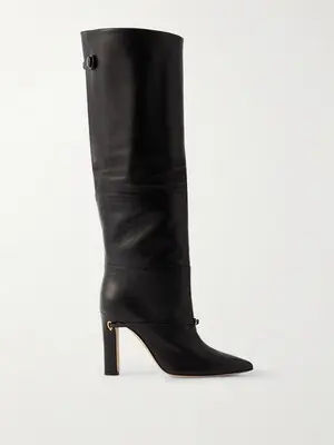 Jennifer Chamandi Eddie Leather Knee High Boots