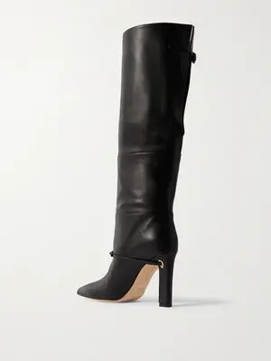 Jennifer Chamandi Eddie Leather Knee High Boots