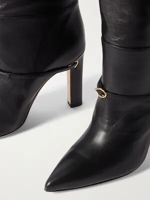Jennifer Chamandi Eddie Leather Knee High Boots