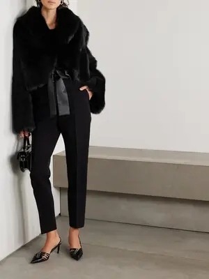 Dolce & Gabbana Cropped Shearling Jacket