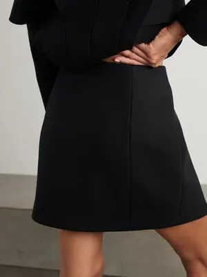 Cult Gaia Angelia Wool-blend Felt Mini Skirt