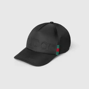 Gucci Nylon Baseball Hat With Embossed Logo