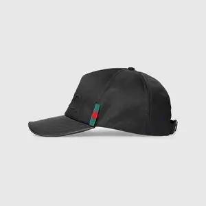 Gucci Nylon Baseball Hat With Embossed Logo