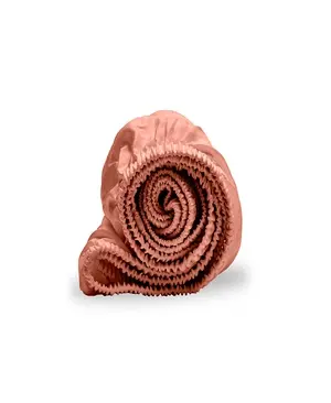 ETTITUDE Luxe Cleanbamboo Sateen+ Fitted Sheet, King - Copper