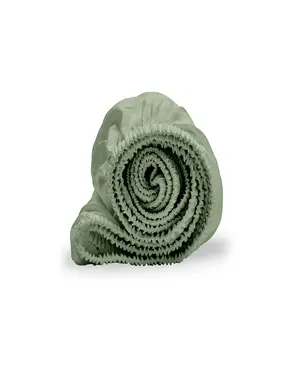 ETTITUDE Luxe Cleanbamboo Sateen+ Fitted Sheet, King - Fern