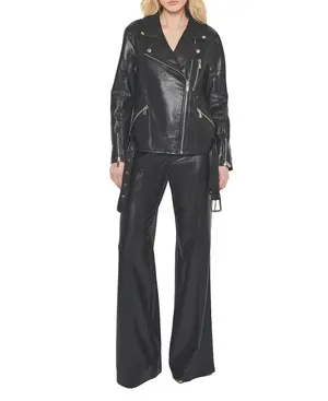 AS By DF Tell Me Lies Recycled Leather Trouser