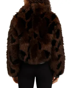 Karl Lagerfeld Paris Faux Fur Coat