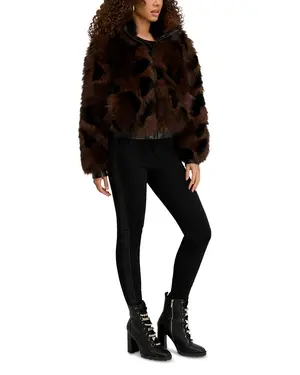 Karl Lagerfeld Paris Faux Fur Coat