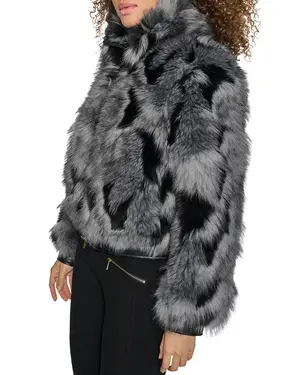 Karl Lagerfeld Paris Faux Fur Coat