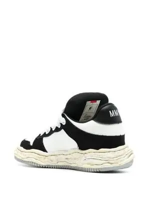 Mihara Yasuhiro Wayne' Leather Sneakers - Black