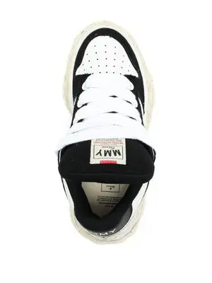 Mihara Yasuhiro Wayne' Leather Sneakers - Black