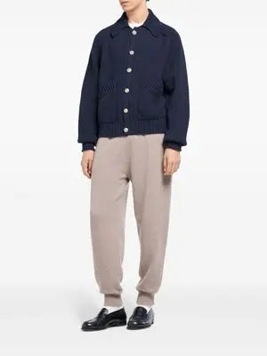 BARRIE Chunky-knit Cashmere Cardigan - Blue