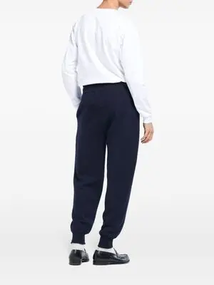 BARRIE B Label Cashmere Trousers - Blue