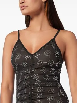 Philipp Plein Monogram Tulle Dress